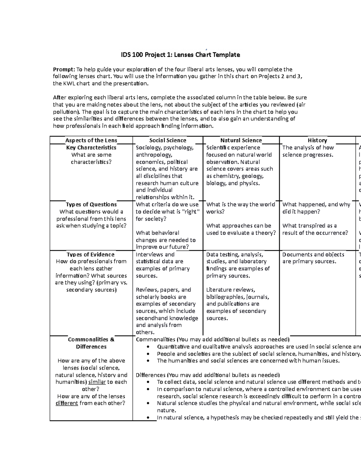 IDS 100 Lenses Chart Template (5) final copy - IDS 100 Project 1 ...