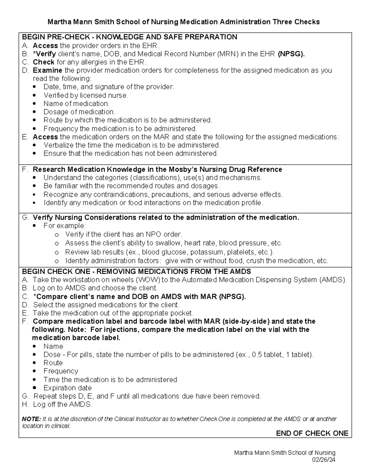 Mmsson-Three Checks-SP24 - Martha Mann Smith School of Nursing ...