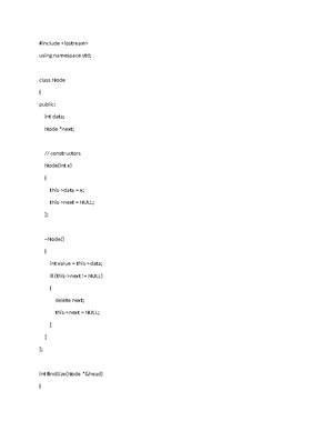 CSCE 2110 - Trees - These notes go over different types of Tree data ...