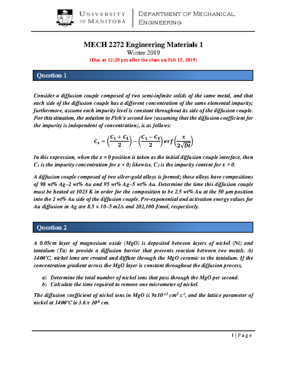 Exam 5 July Winter 2018, questions and answers - Department of ...