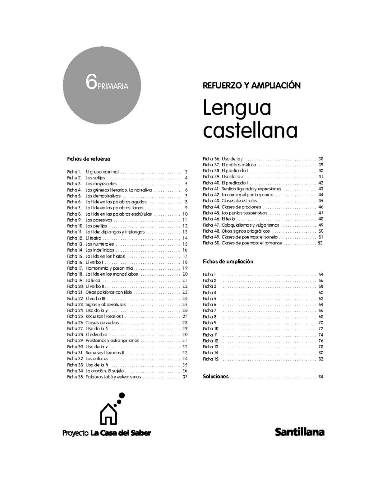6º primaria castellano - 6 PRIMARIA Lengua castellana REFUERZO Y ...