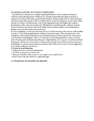 Lab report cc - CLOUD COMPUTING LAB Ex.No CREATION OF VIRTUAL MACHINES Date: AIM: To find ...