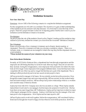 COM-312 Conflict Log 2 - Brooklynn Townsend Grand Canyon University COM ...