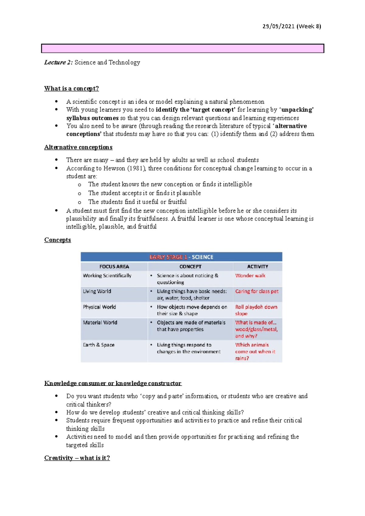 Lecture 2 - Science and Technology - Lecture 2: Science and Technology ...