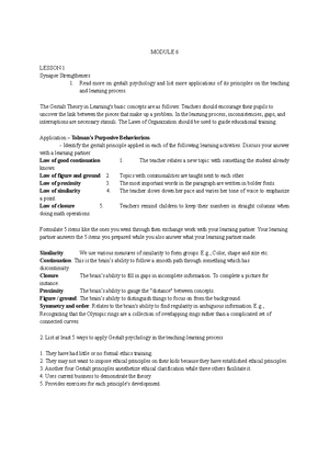 ( FLCT Module 1-10) - Facilitating Learner Centered-Teaching - PangSU - Studocu