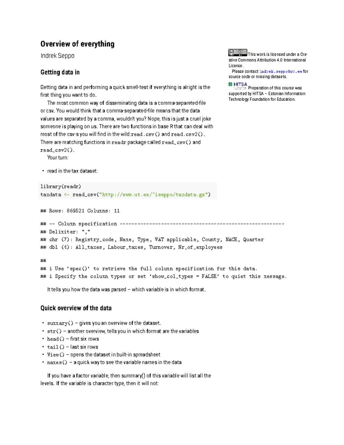 Week8 - N M - Indrek Seppo ative Commons Attribution 4 - Studocu