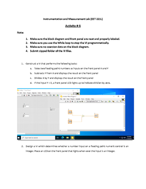 EET221L U4 Lab 7 Measuring Light Intensity using Photocell Online - Lab ...