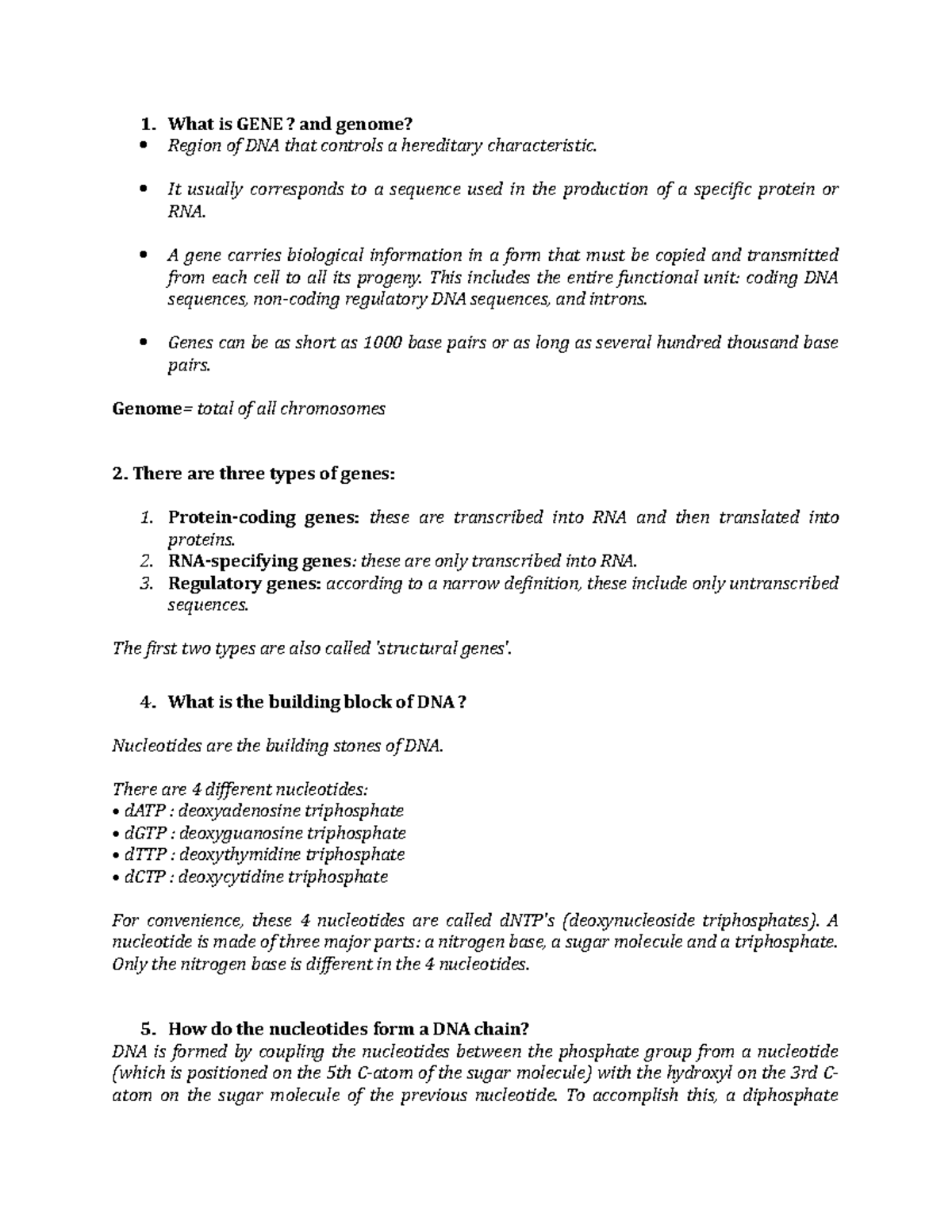 4. Central Dogma-reading materials M2 - What is GENE? and genome ...