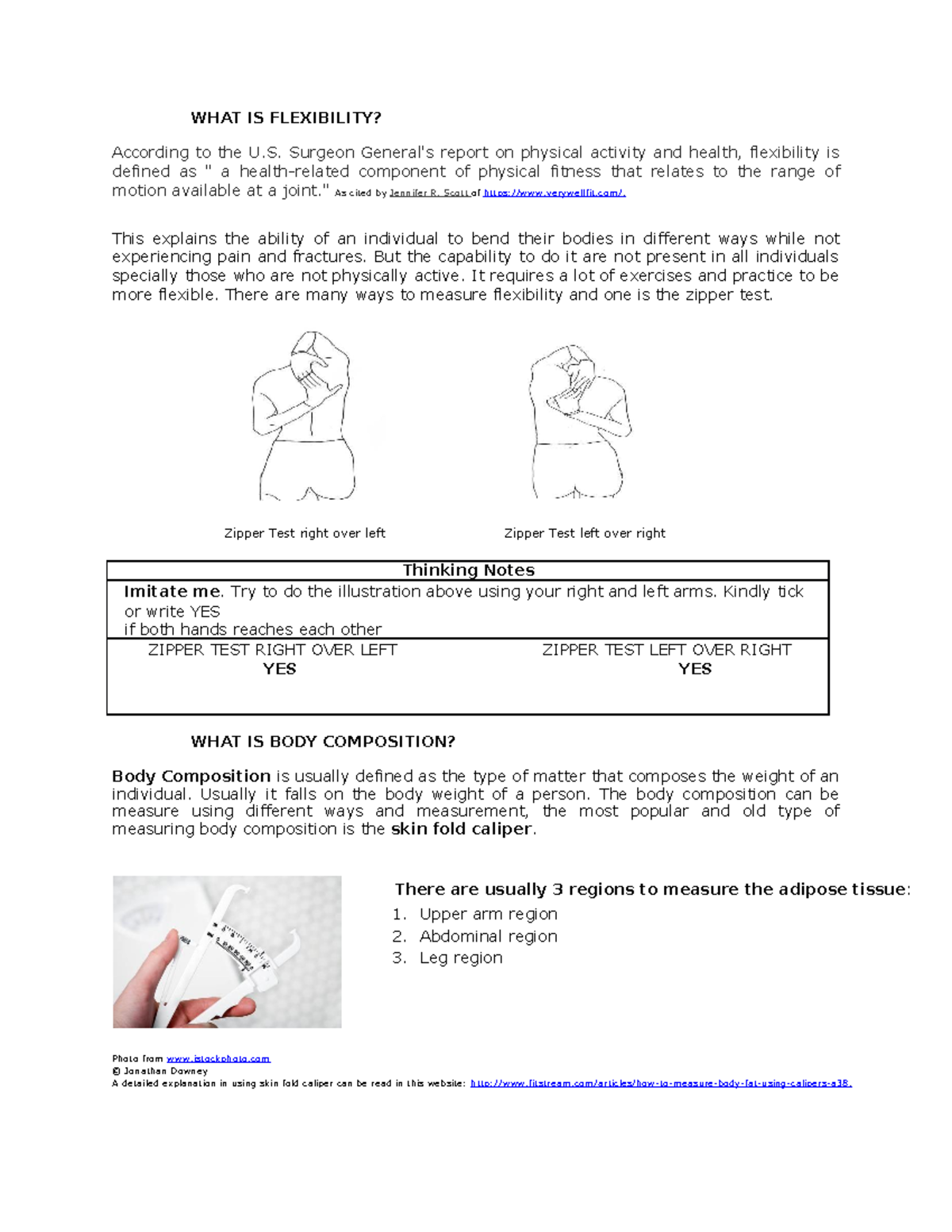 Module 4 Flexibility - N/A - WHAT IS FLEXIBILITY? According to the U. Surgeon General's report ...