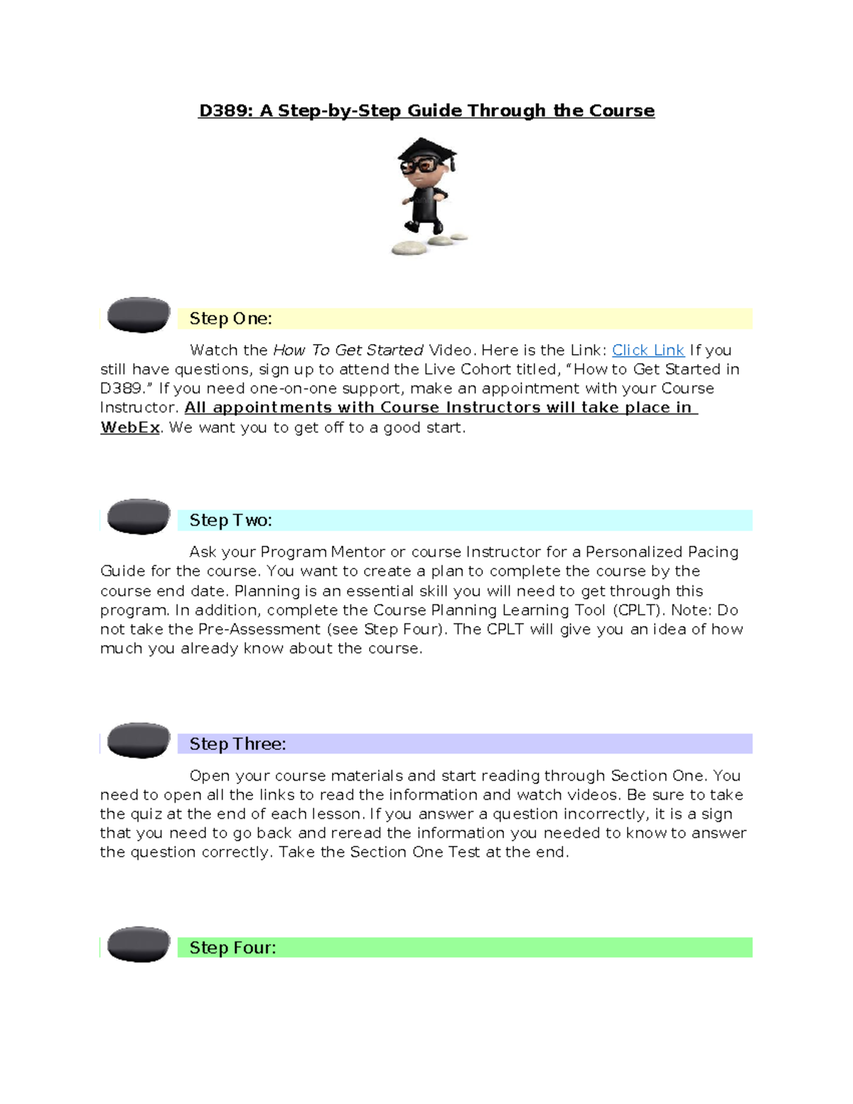 D389 A Step-By-Step Guide to the Course Version TWO - D389: A Step-by-Step Guide Through the ...