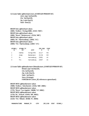 SQL Practice Problems - CIS SQL EXERCISE 4 – PART 1 Step 1 ...