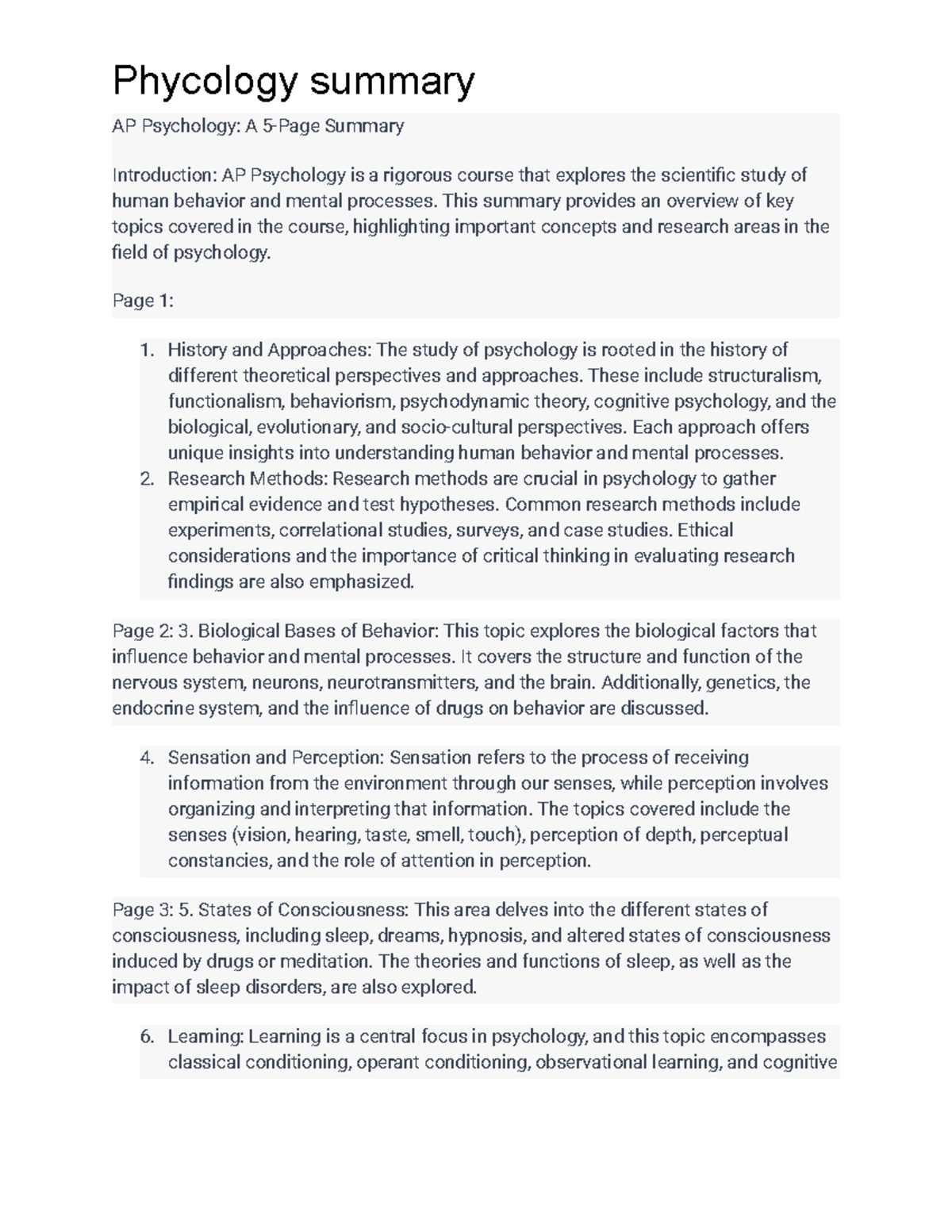 Phycology summary - Studocu