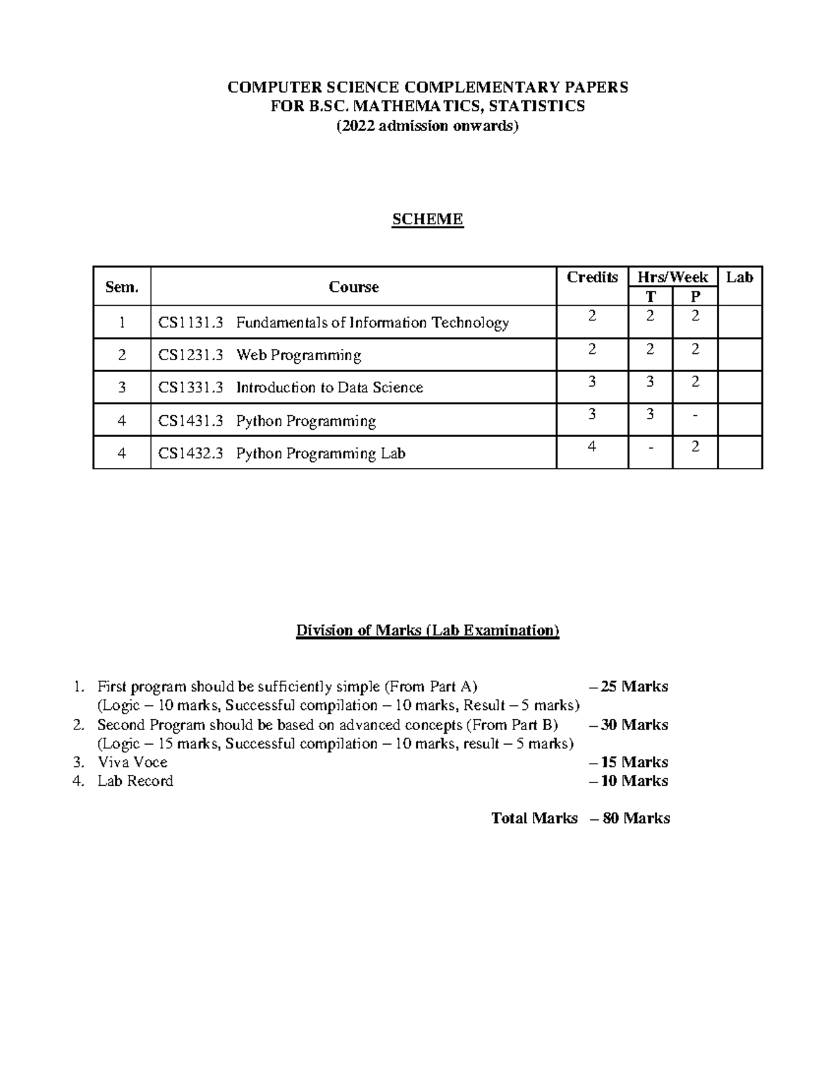 Hhsdfg 1663050373 - Syllabus - COMPUTER SCIENCE COMPLEMENTARY PAPERS ...