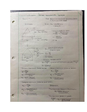CE 365 - Homework #5 - C E 365 - Studocu