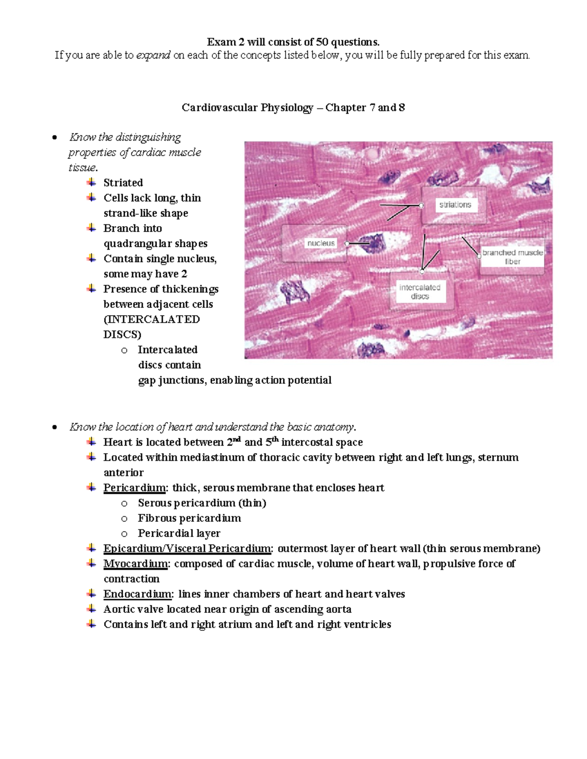 Exam 2 Review - Physiology - Exam 2 will consist of 50 questions. If ...