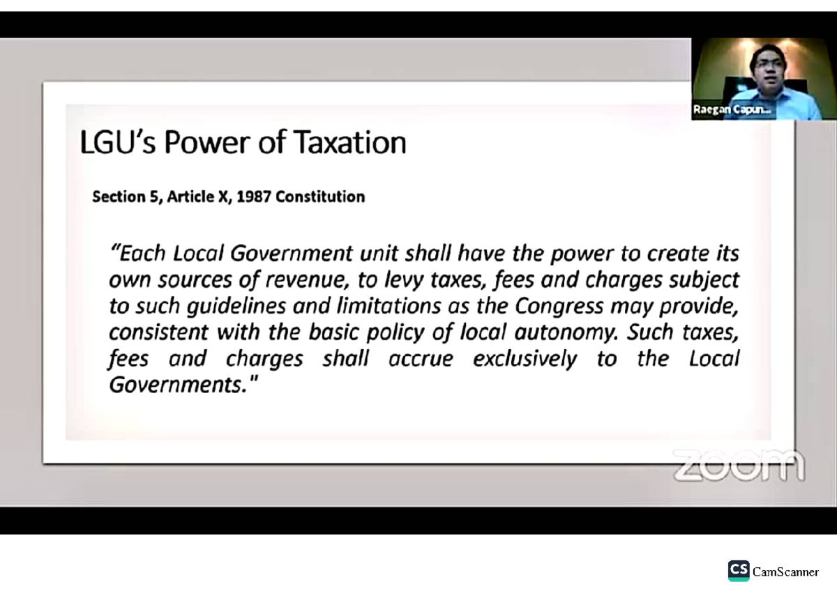 Local Taxation (Tax Center - Atty. Capuno) - Income Taxation - Studocu