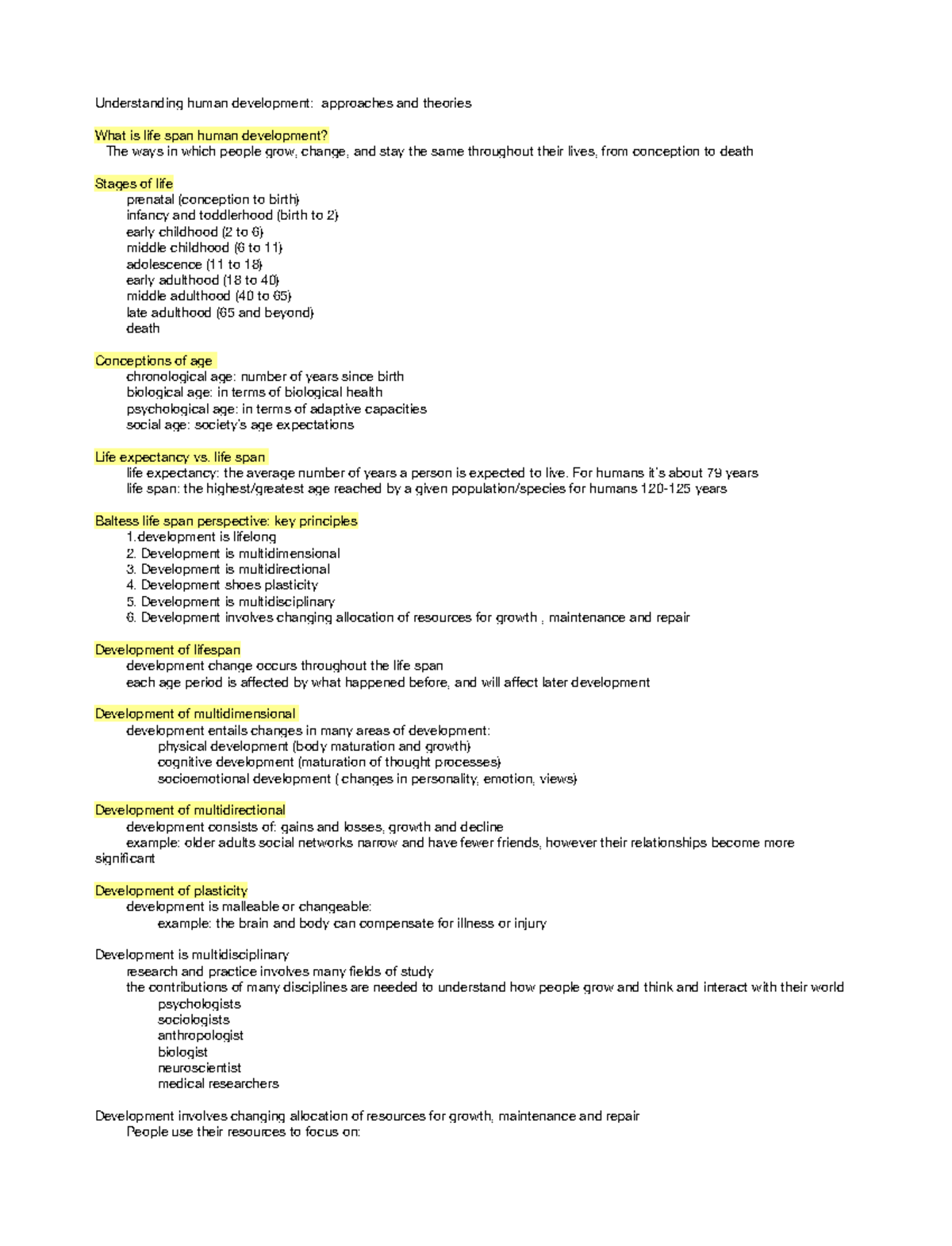Chapter 1 - Understanding human development - Understanding human ...
