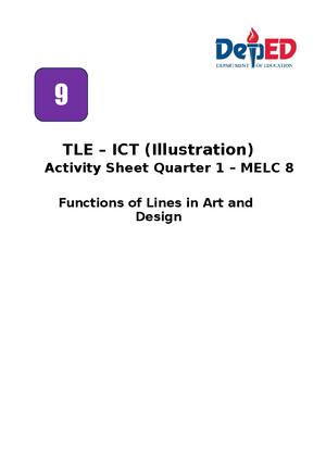 ICT Illustration 9 Q1 LAS7 Final - TLE – ICT (Illustration) Activity ...