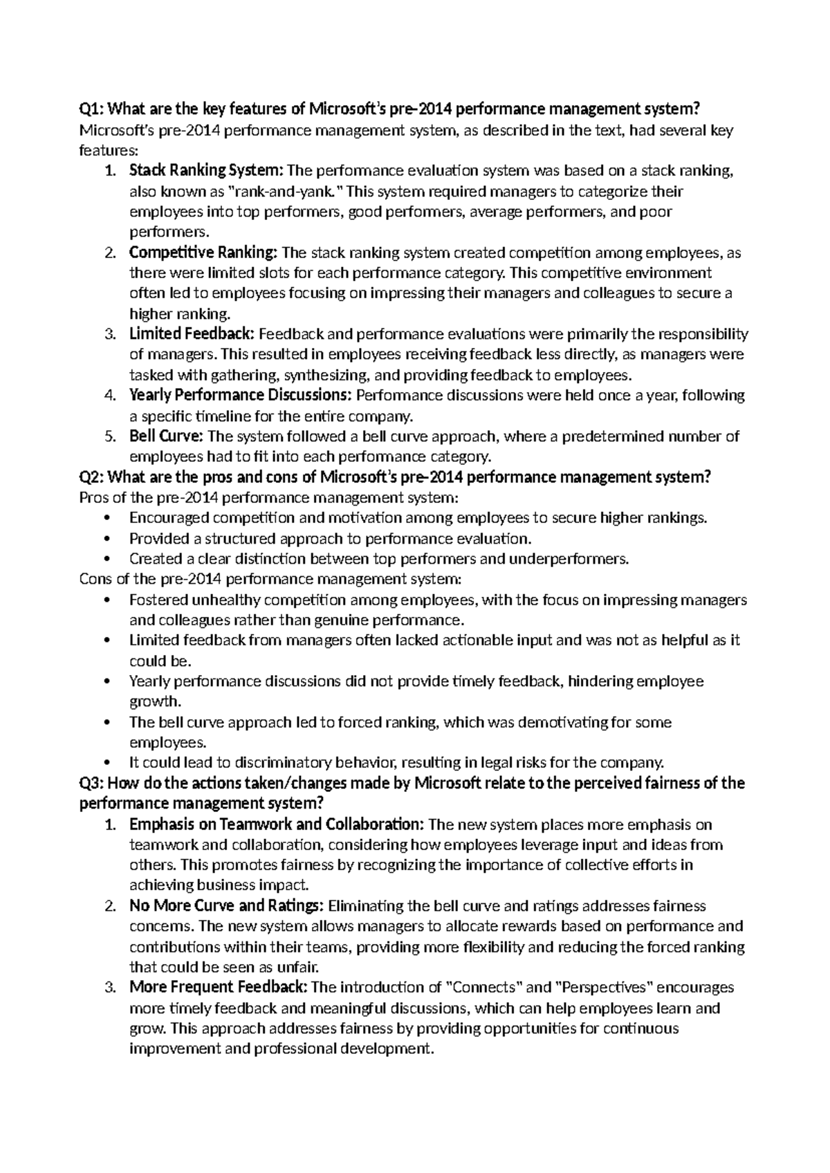 Mic - Q1: What are the key features of Microsoft’s pre-2014 performance ...