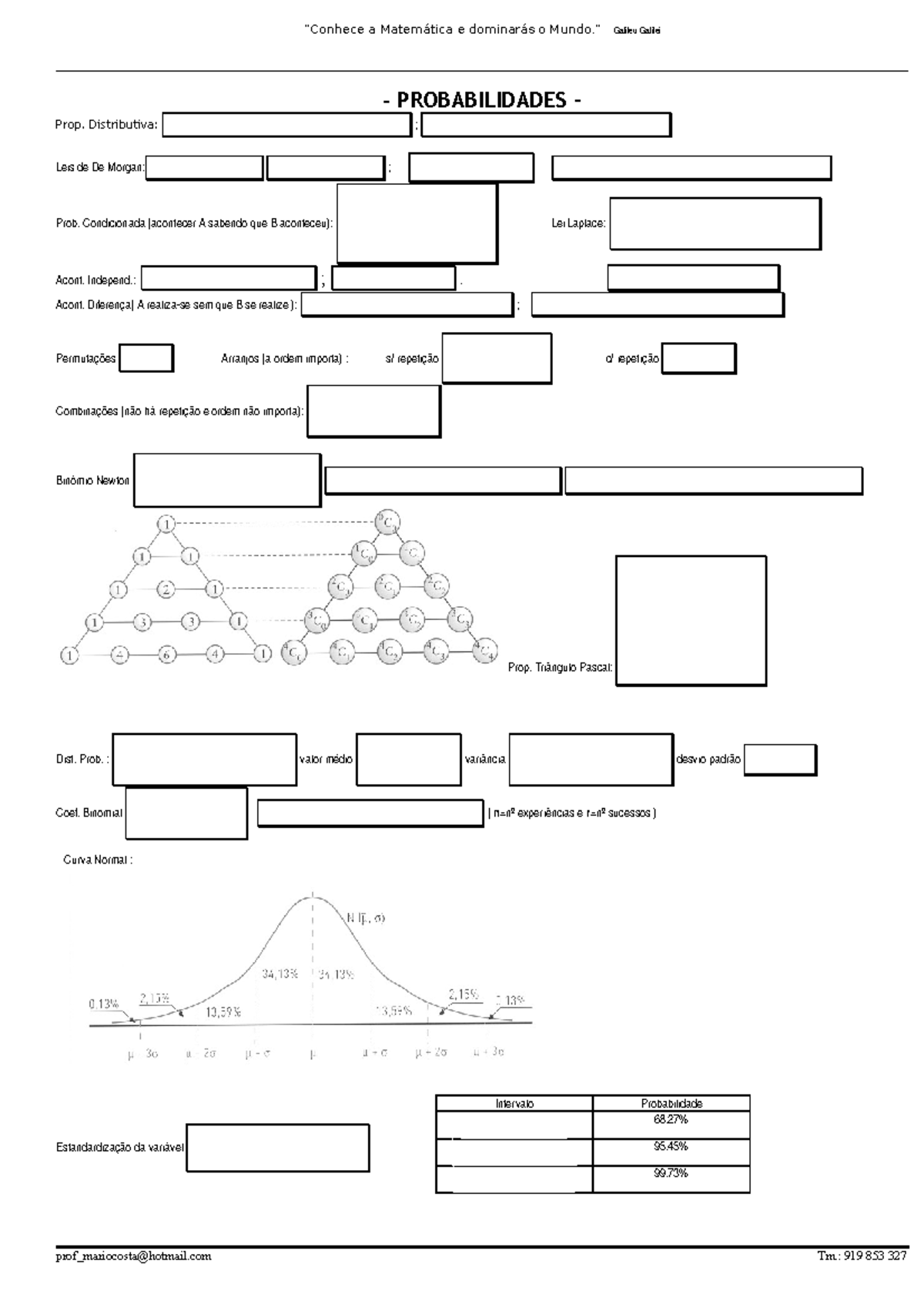 Matematica 12 - Resumo breve sobre a matéria de 12 ano - - Studocu