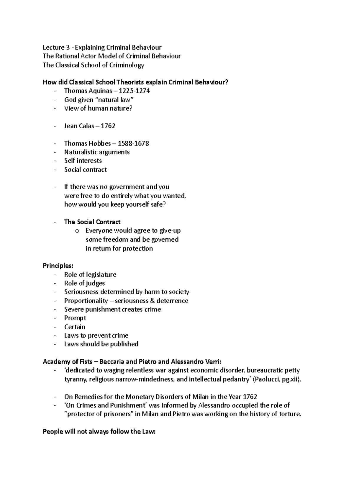 Lecture 3 - ECB - Details of the rational actor model in Criminal ...