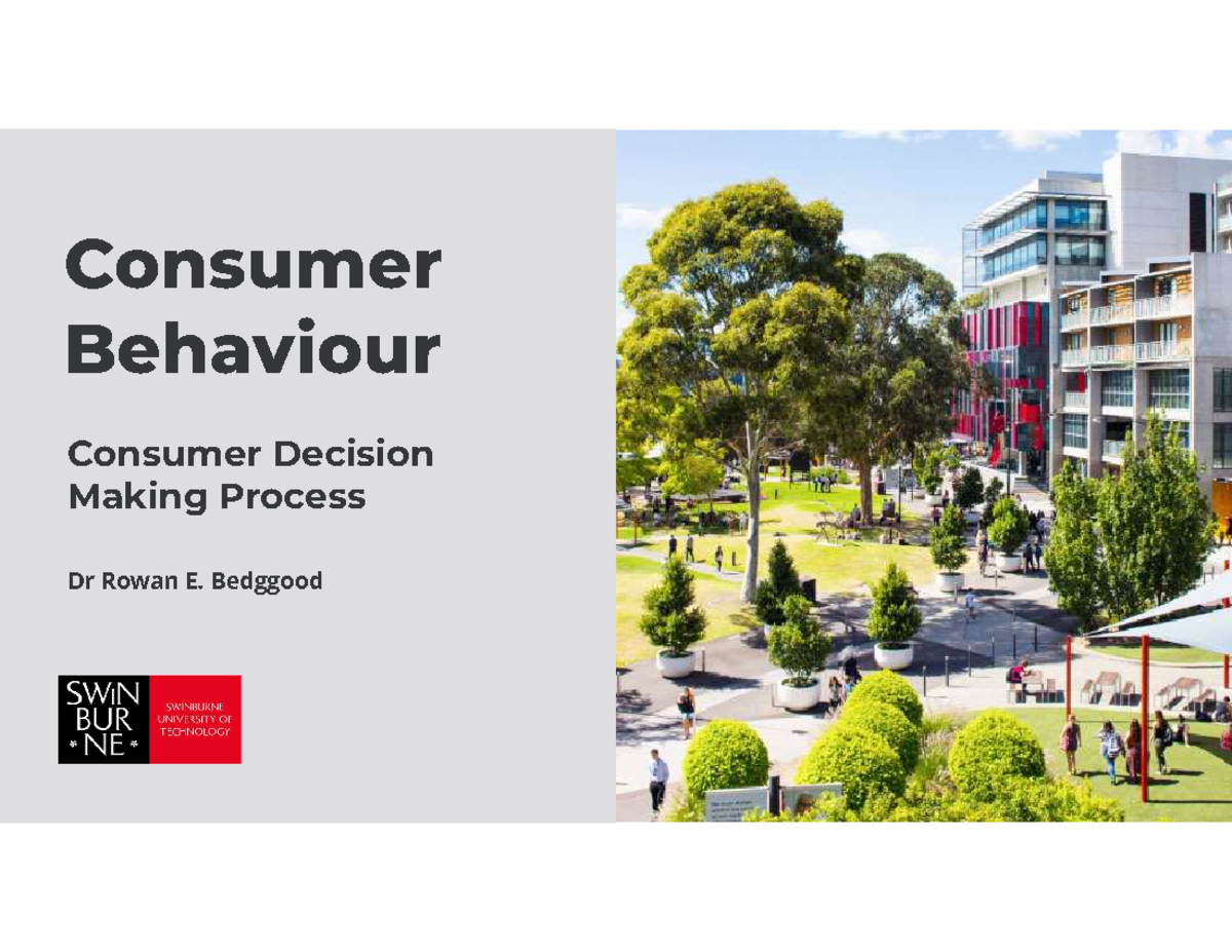 Consumer+Decision+Making+Process - Consumer Behaviour Consumer Decision ...