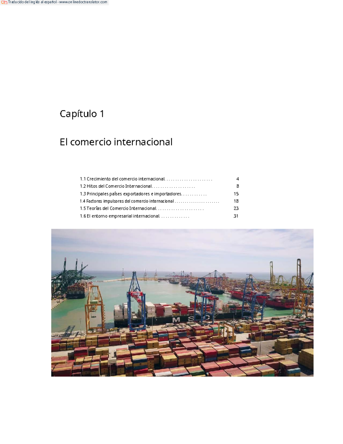 Logistica Internacional 1c - Capítulo 1 El comercio internacional 1 ...