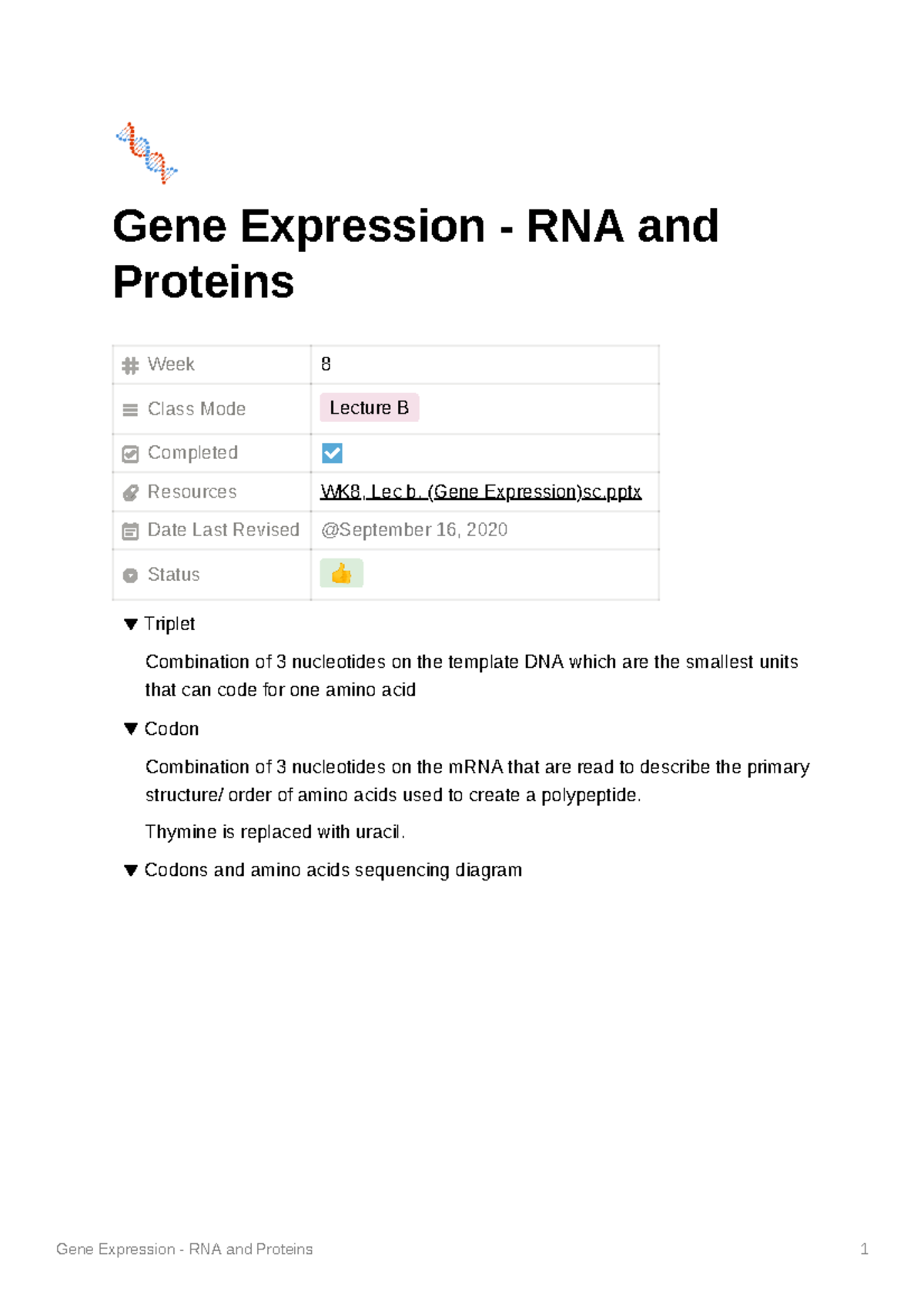 Gene Expression - RNA and Proteins - 🧬 Gene Expression - RNA and ...
