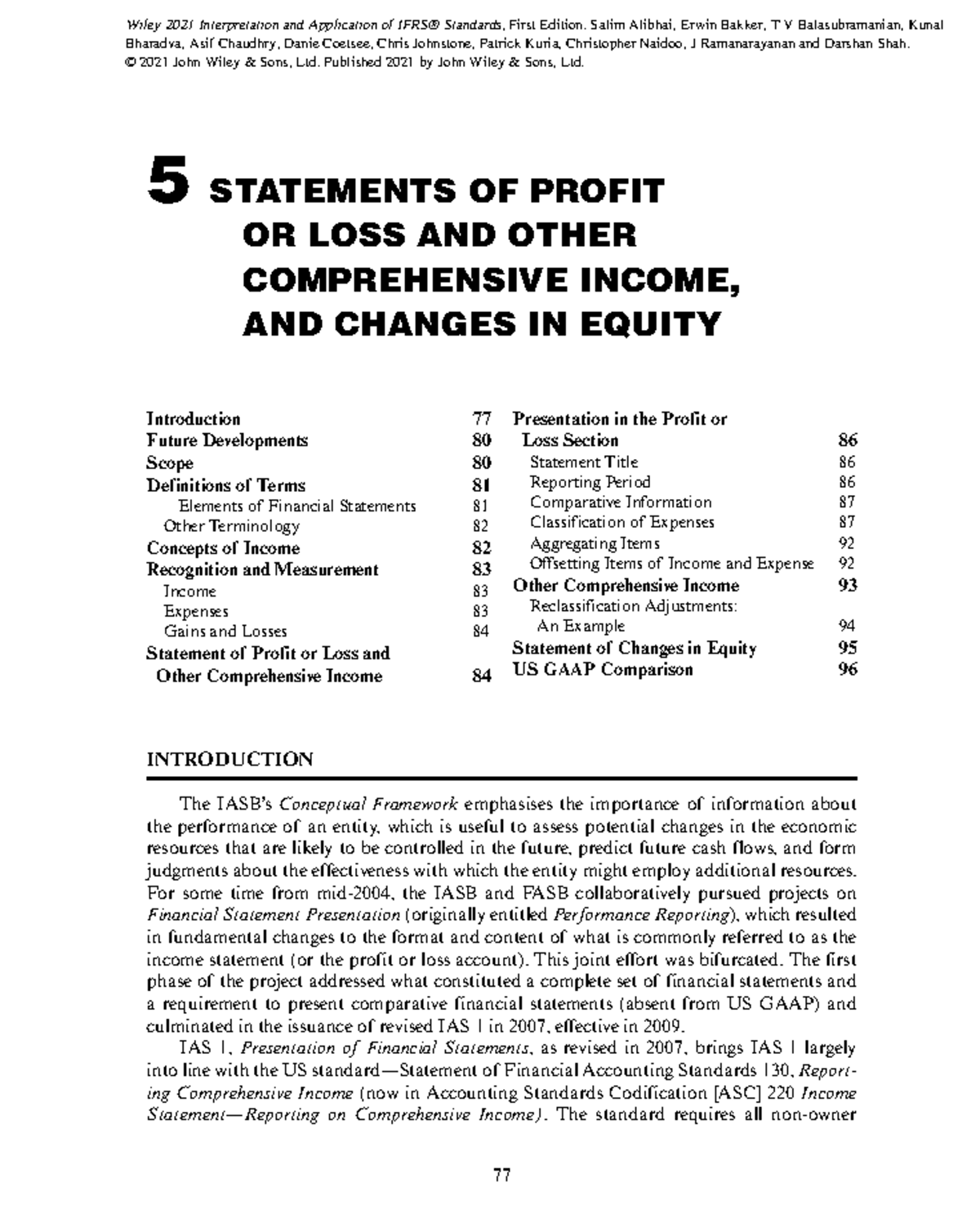 5.chatper 5. Sopol and OCI and CIE - 77 INTRODUCTION The IASB’s ...