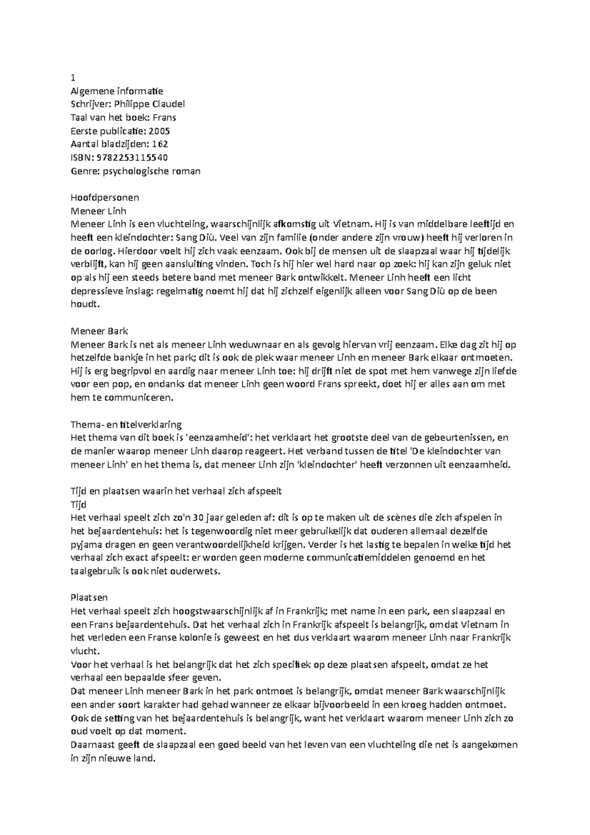Samenvatting boekje TW2 - 1 Algemene informatie Schrijver: Philippe ...