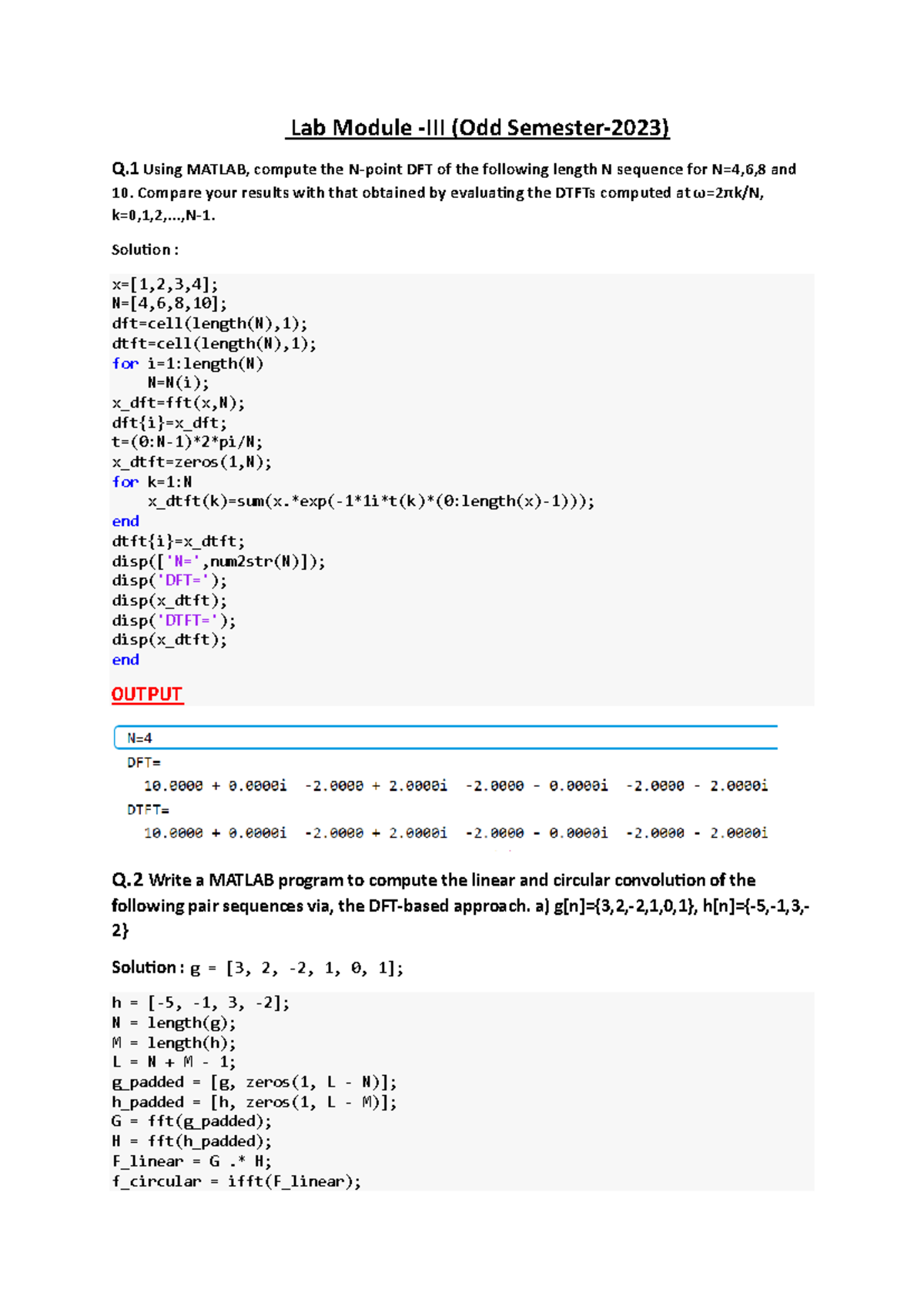 Lab Module mid 2 new - fsdgfhkjlk - Lab Module - III (Odd Semester-2023 ...