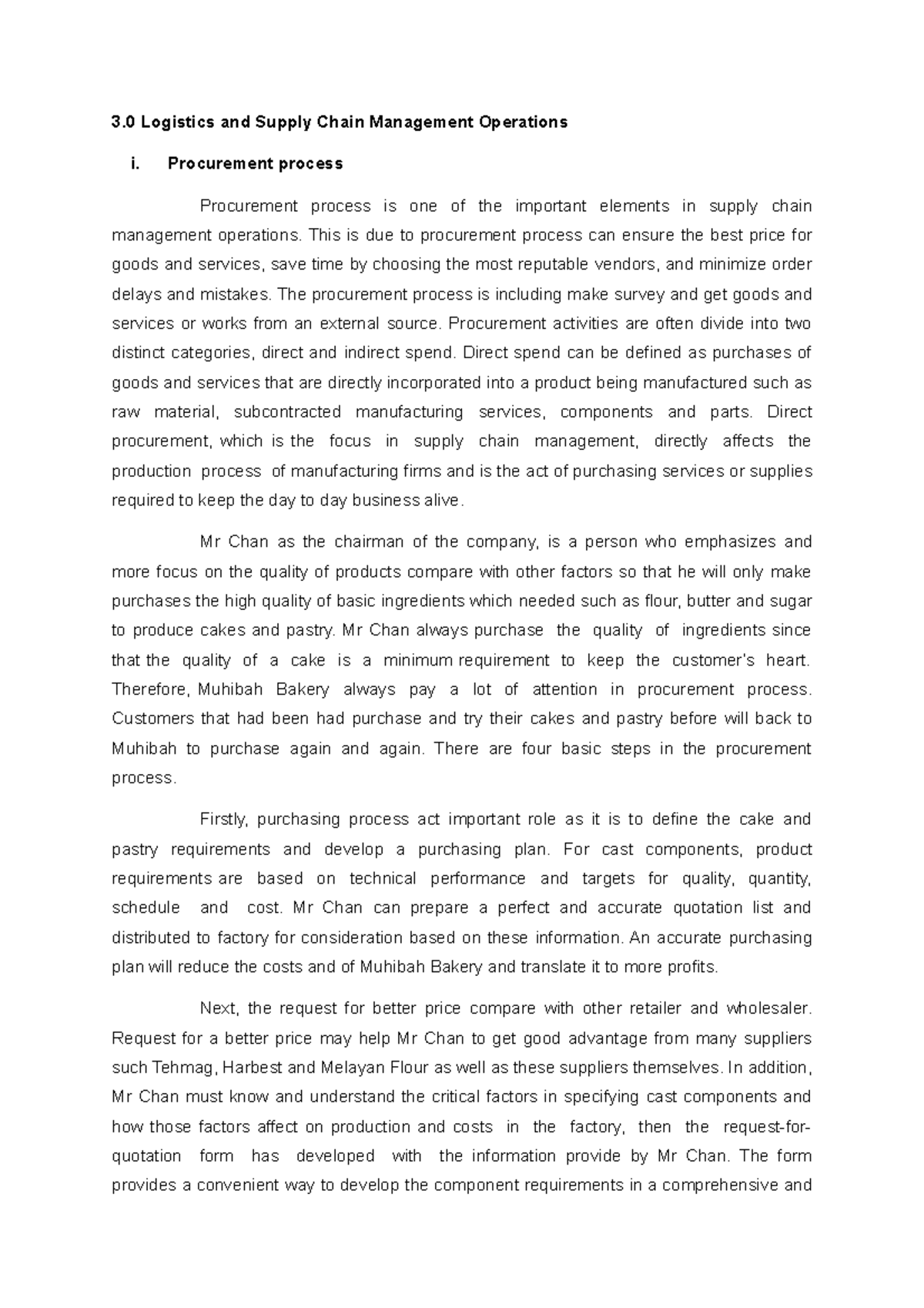 Assignment 3 - 3 Logistics and Supply Chain Management Operations i ...