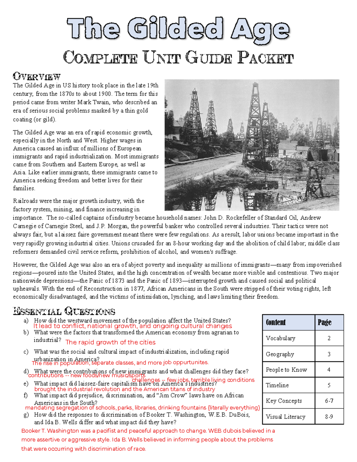 Kami Export - Marissa solomon - The Gilded Age Unit Student Packet ...