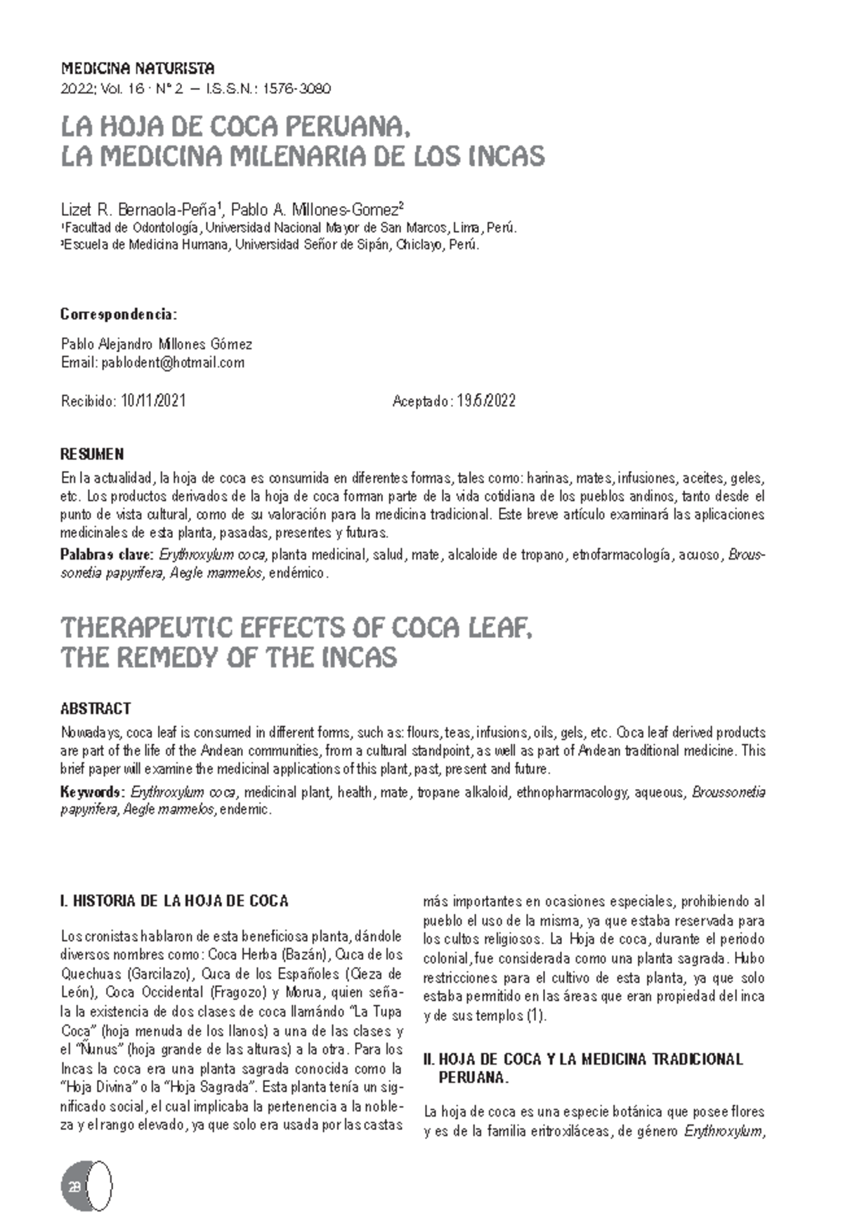 Dialnet-La Hoja De Coca Peruana La Medicina Milenaria De Los Incas ...