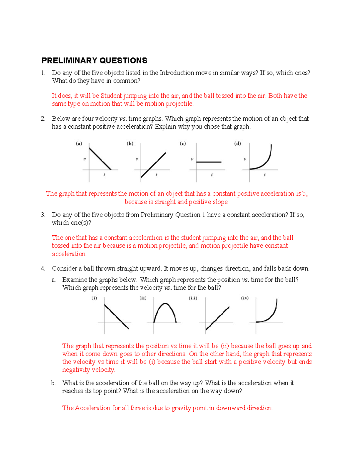 Pre Lab 2 - Pre question, for the activity. - PRELIMINARY QUESTIONS 1 ...