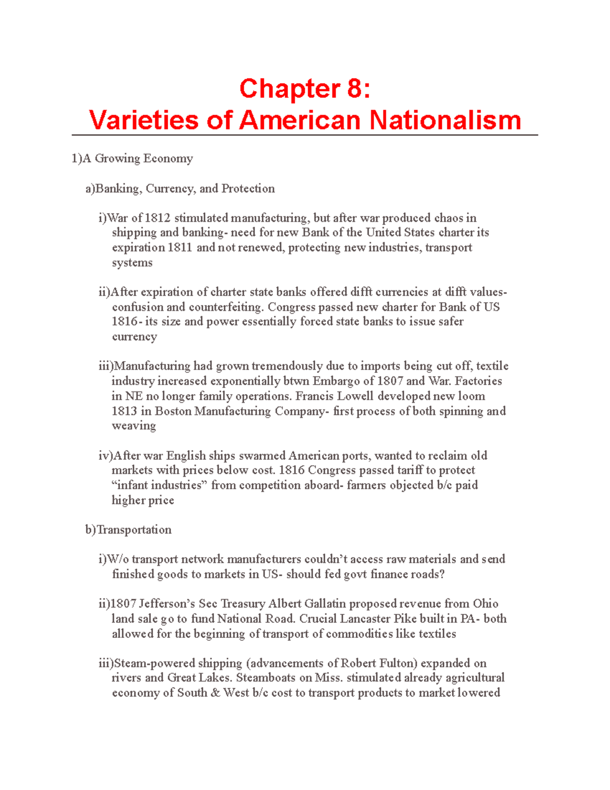 Chapter 8 Varieties of American Nationalism - Congress passed new ...