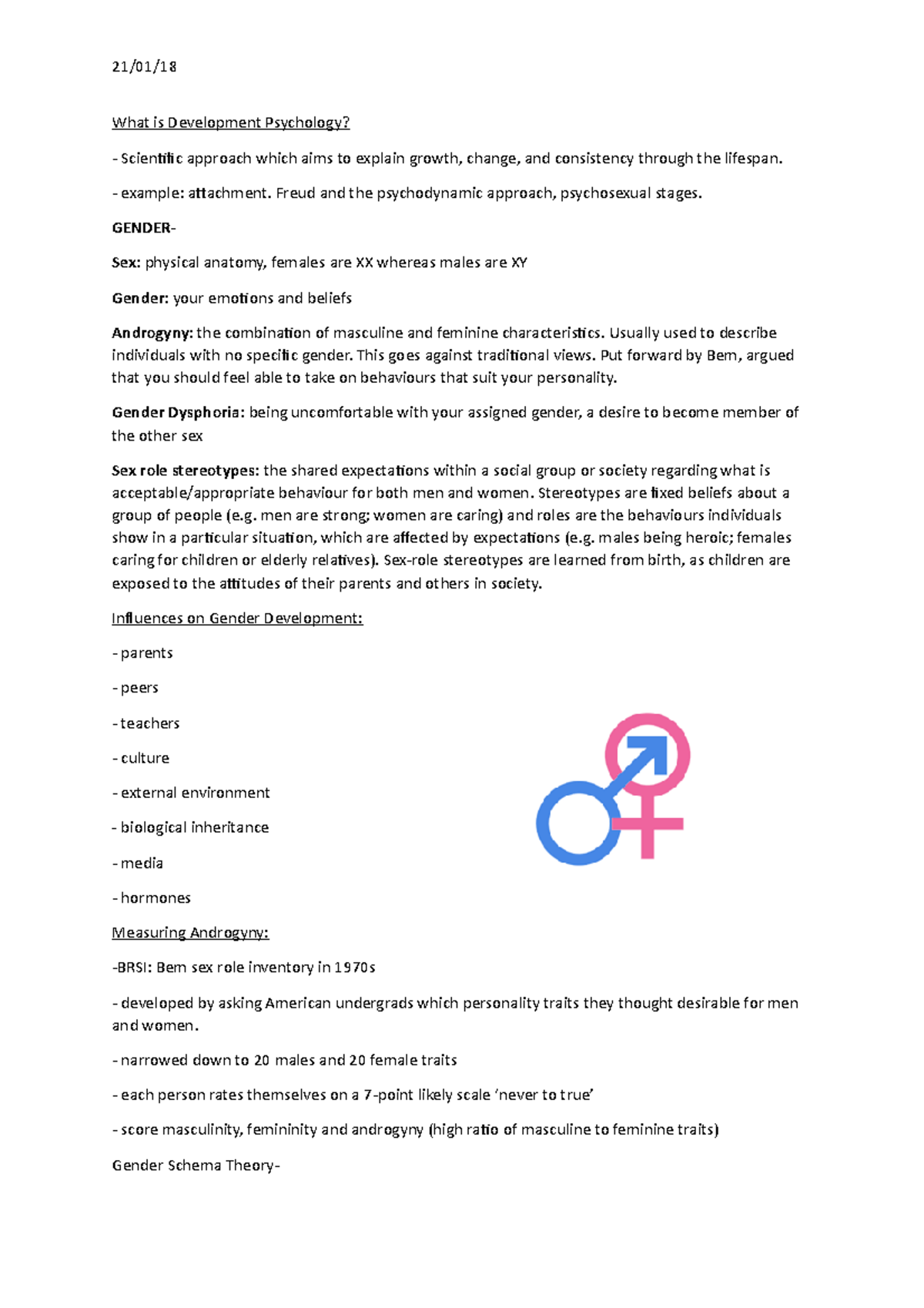 Gender - Psych - 21/01/ What is Development Psychology? Scientific ...