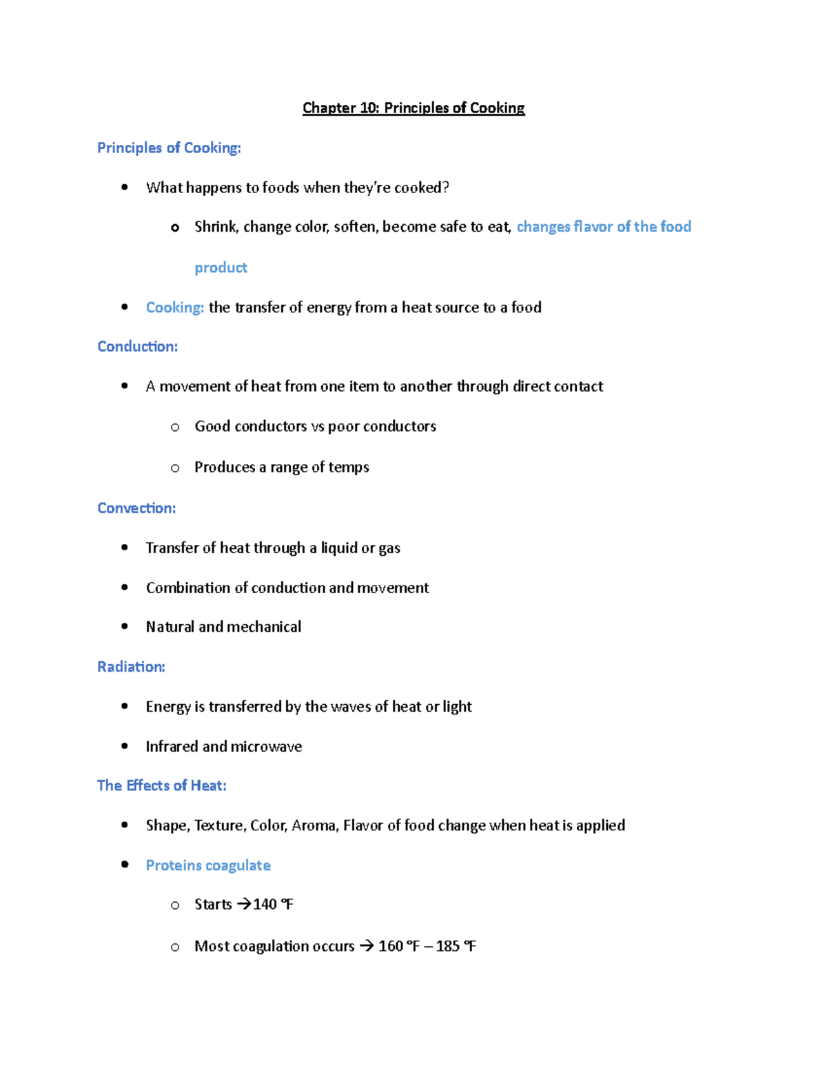 Chapter 10 - Principles of Cooking - Chapter 10: Principles of Cooking ...