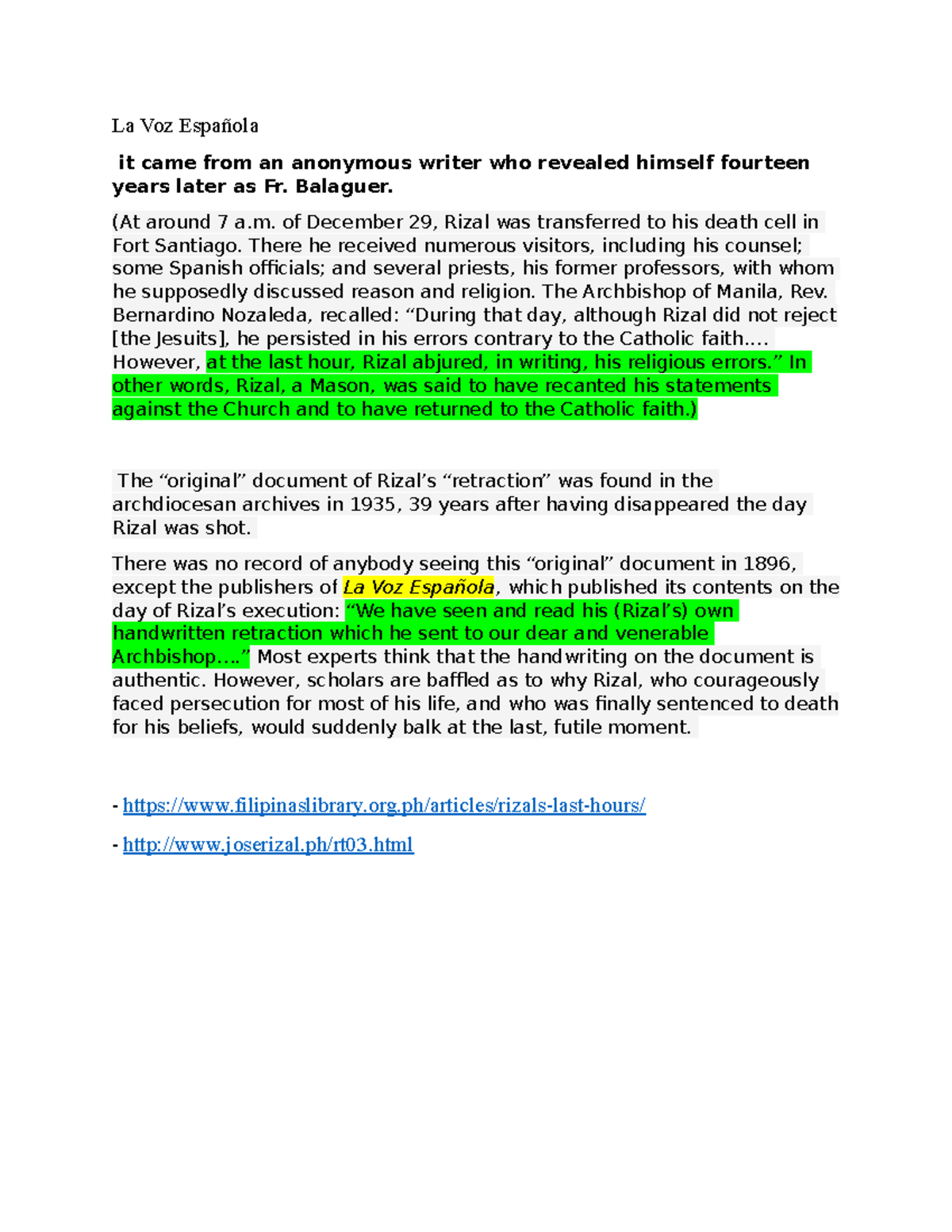 La-Voz-Española - GE 2 - La Voz Española it came from an anonymous ...