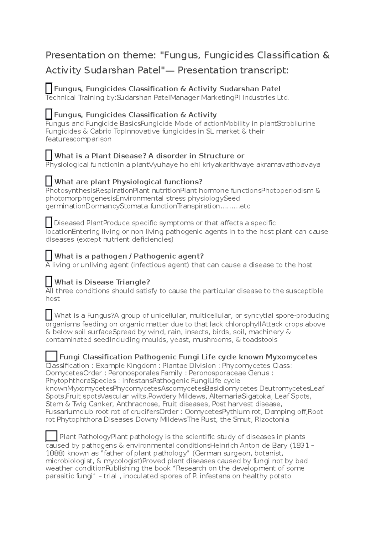 Fungicides - 2 Fungus, Fungicides Classification & Activity Fungus and ...