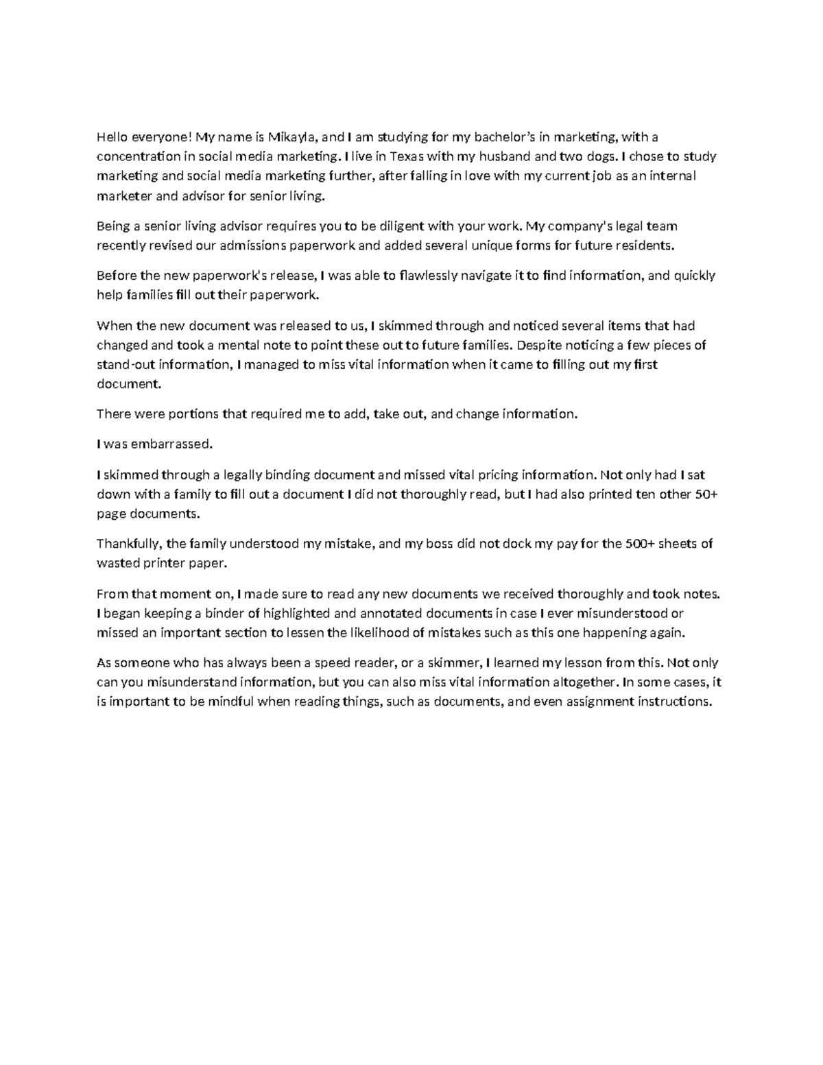 1-2 Discussion Critical Thinking in the Real World - Hello everyone! My ...