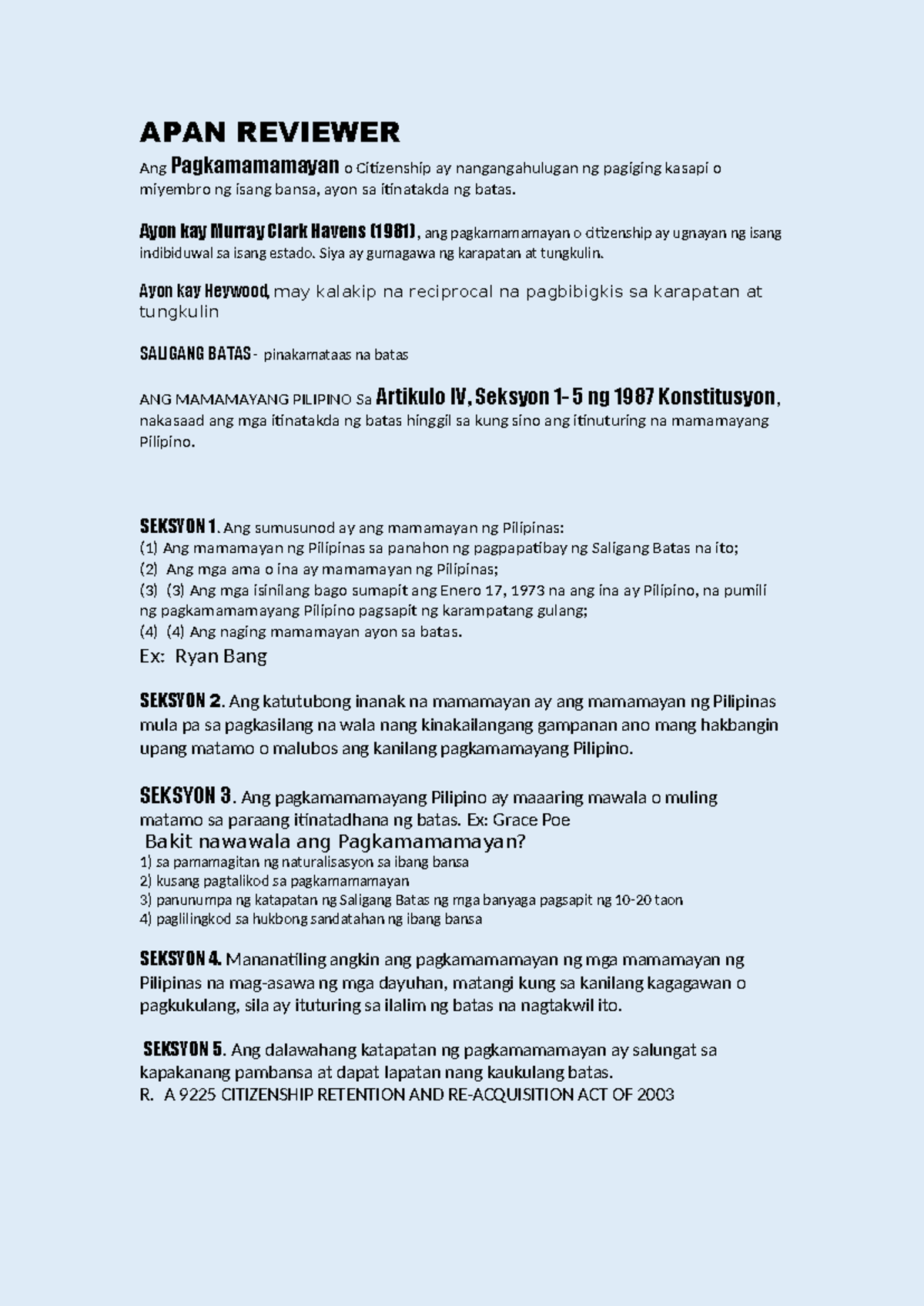 APAN Reviewer - This power point will give you more knowledge - APAN ...