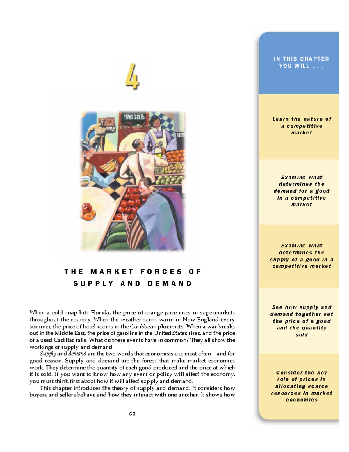 The Market Forces - IN THIS CHAPTER YOU WILL . . . Learn the nature of ...