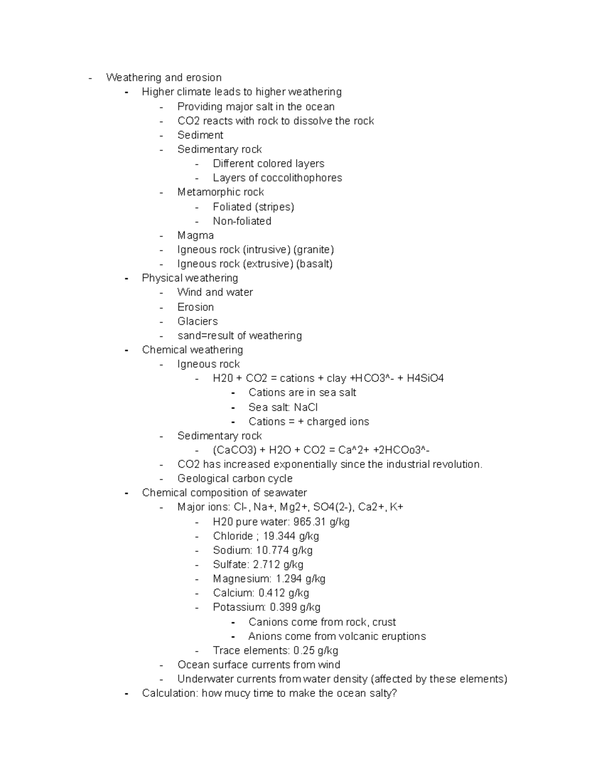 Chapter 1 (continued) - Jingfeng Wu - Weathering and erosion Higher ...