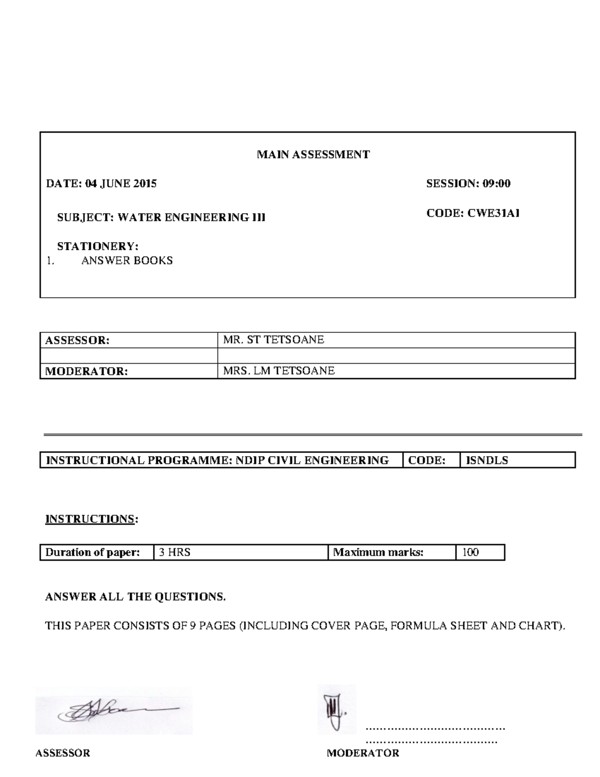 Exam 4 June 2015, questions and answers - Warning: TT: undefined function: 32 - Studocu