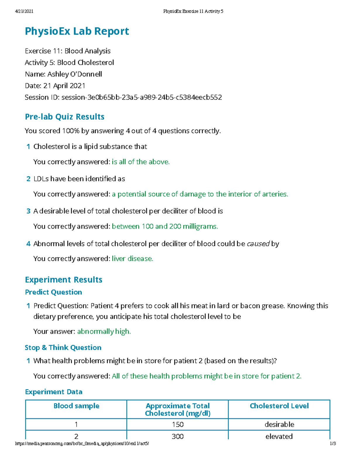 Physio Ex Exercise 11 Activity 5 Pearsoncmg Bc Bc 0media Ap Physioex