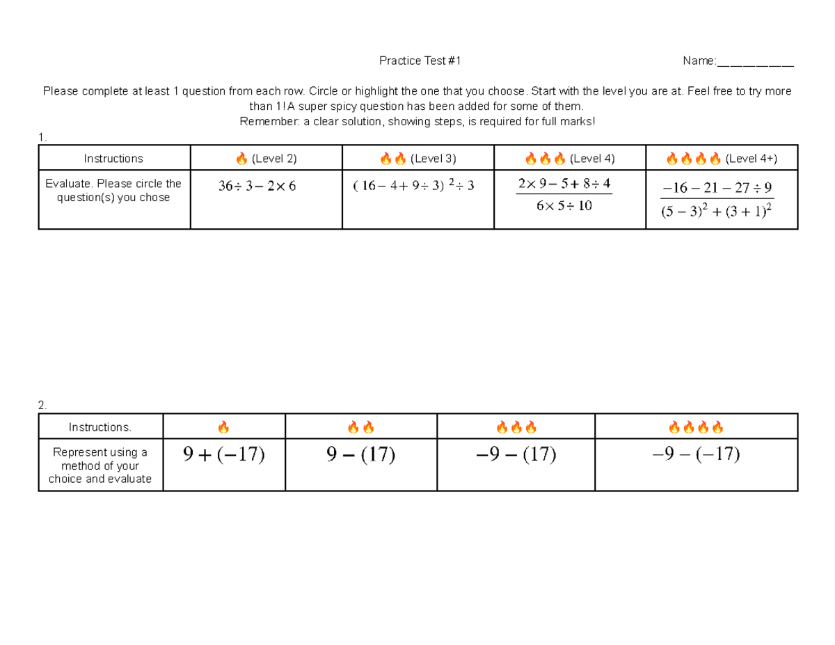 0 Practice Test 1 - lecture notes - Practice Test #1 Name ...