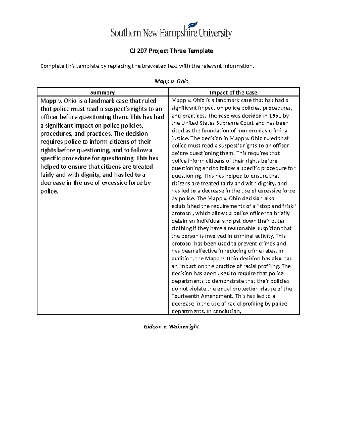 CJ 207 Project Three Template - CJ 207 Project Three Template Complete ...