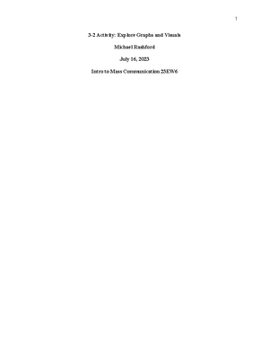 2-1 Milestone One - 2-1 Milestone One Michael Rashford INT-220-X1425 ...