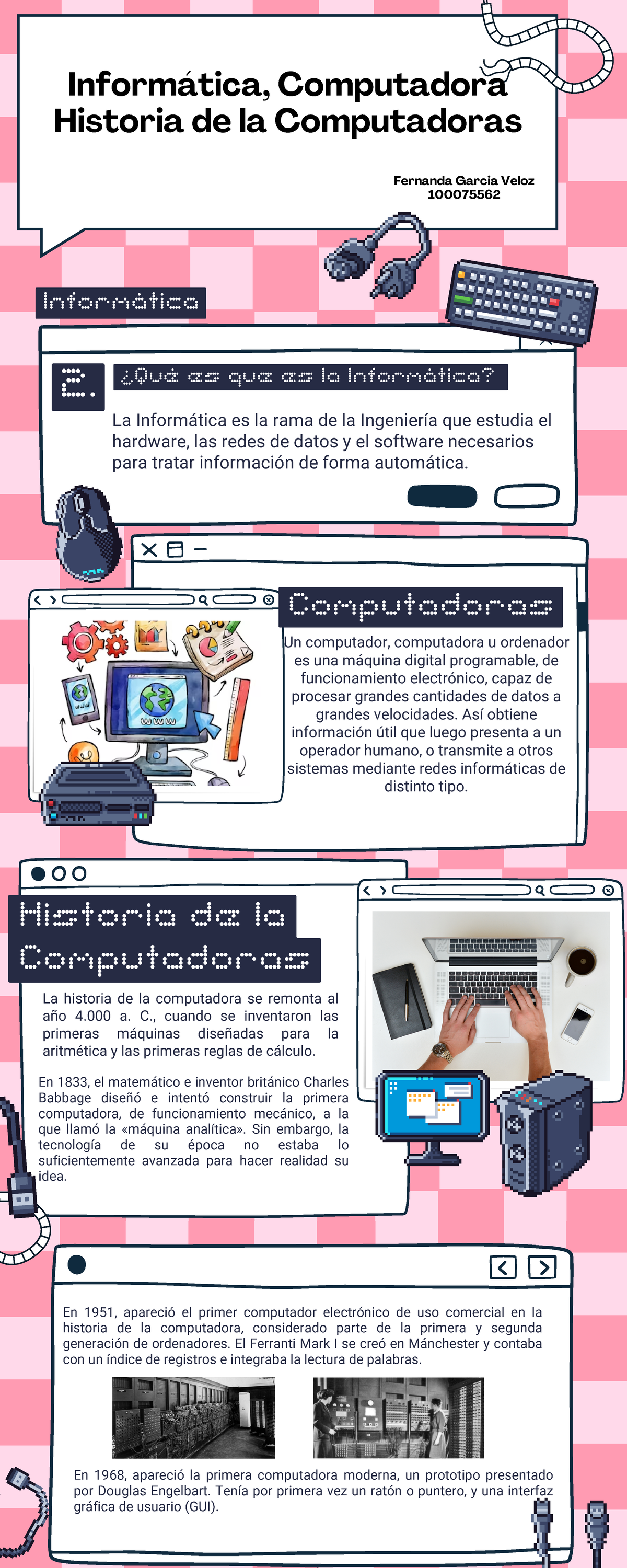 Infografía - Tarea - Informática 2. ¿Qué es que es la Informática? La ...